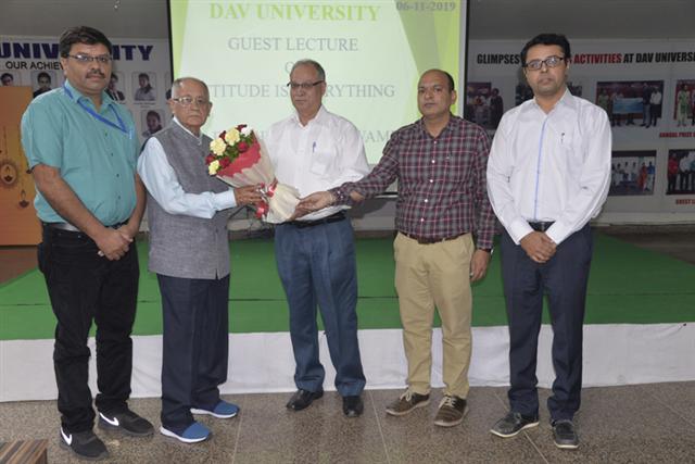DAV University organises motivational session for students