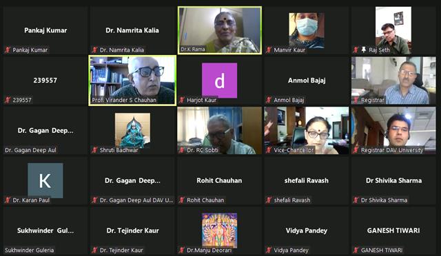 DAV University holds a webinar-cum-workshop on “NAAC Accreditation and Quality Assurance in ...