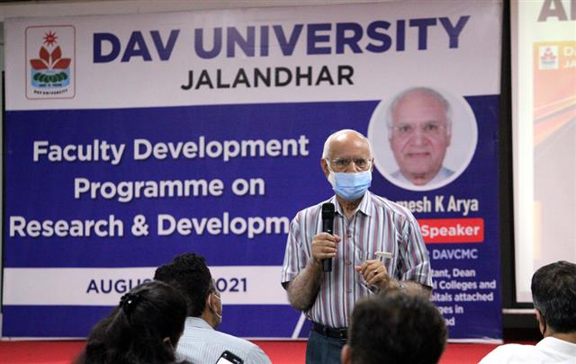 DAV University organized FDP on Research and Development.