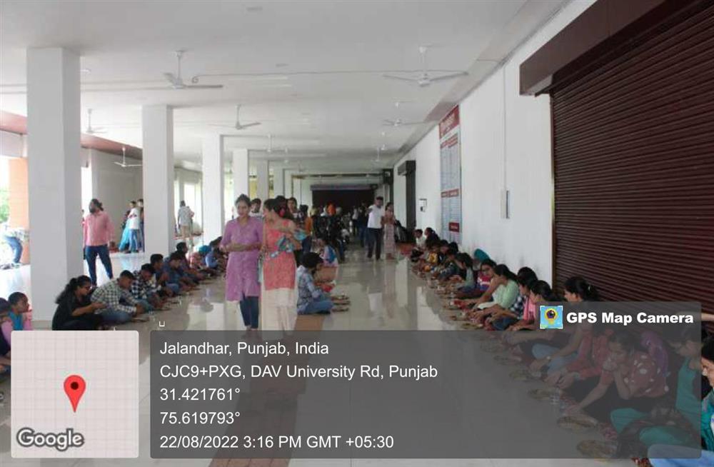DAV University welcomes new students with an Orientation Programme