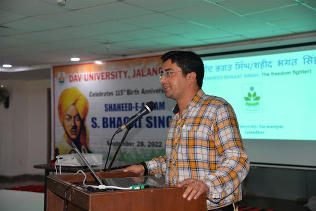 DAV University commemorates Bhagat Singh’s birth anniversary