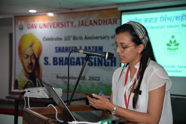 DAV University commemorates Bhagat Singh’s birth anniversary