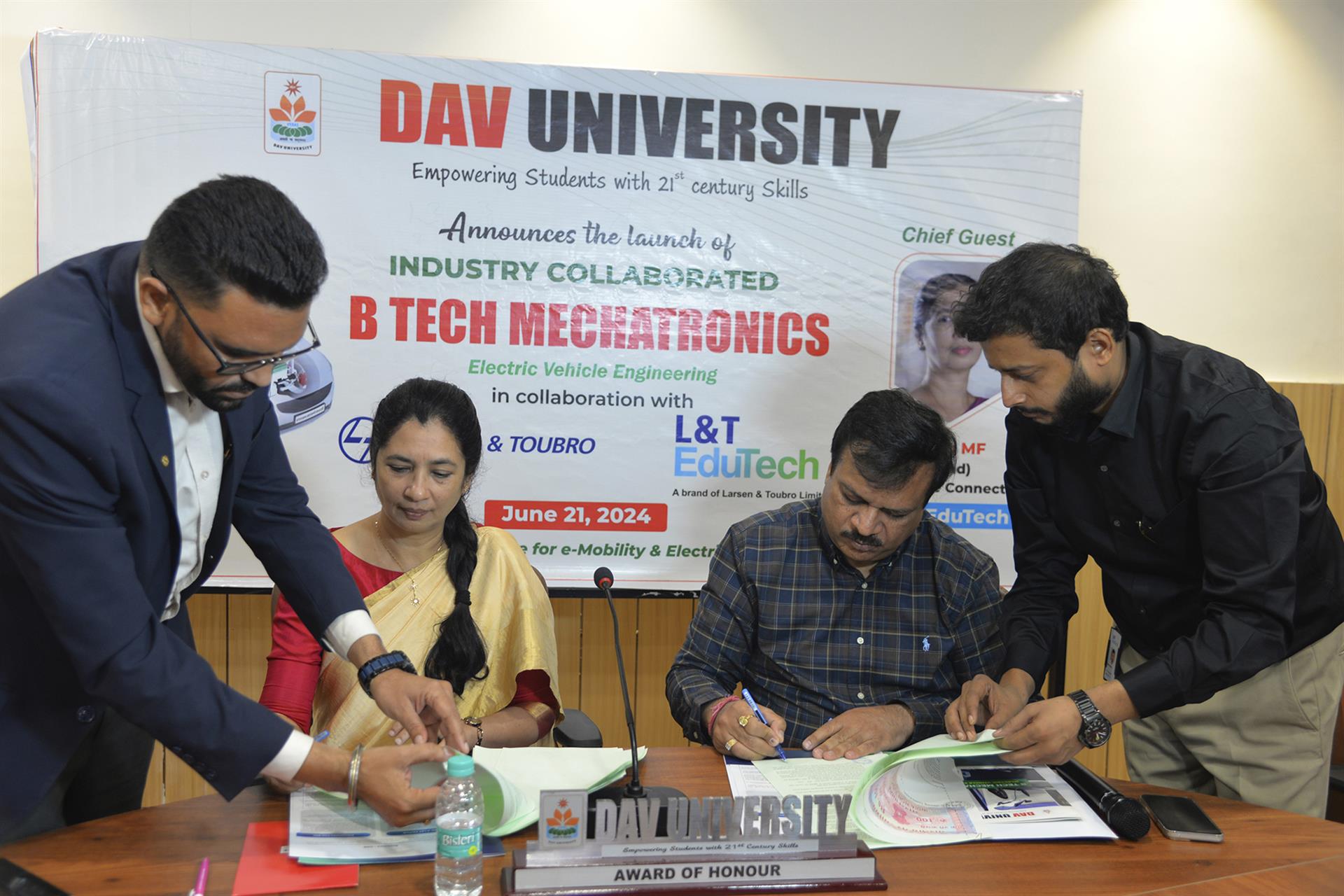 DAV University and L&T Launch India's First B Tech Mechatronics Programme